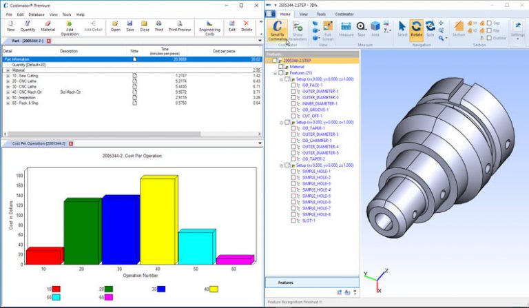 Determining Manufacturing Time and Costs